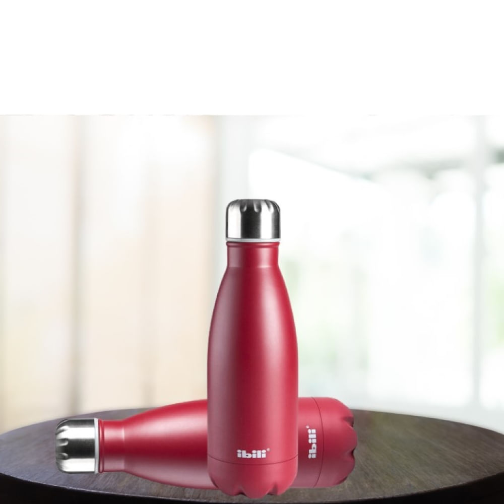 Garrafa Térmica Thermo Hermética 350Ml Vermelha Ibili - Doural - Doural